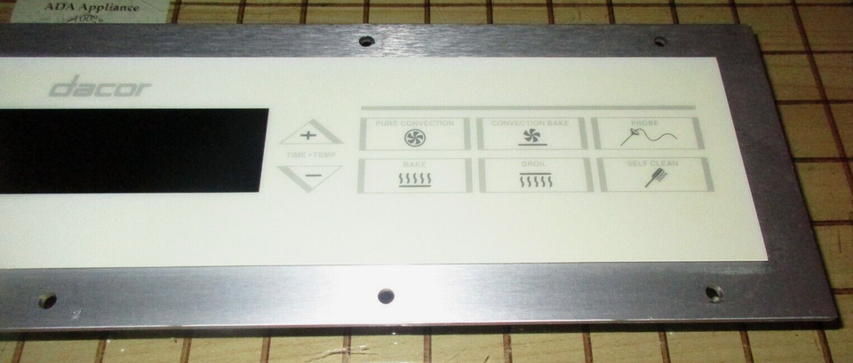 Dacor Single Oven Control Panel / Bezel / Membrane White 62682R, DE81 ...