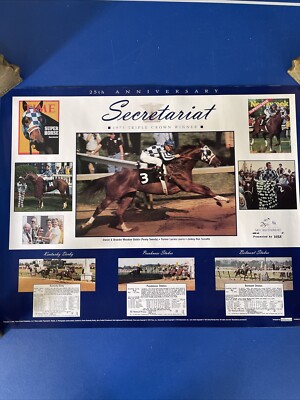 25th Anniversary of SECRETARIAT'S Triple Crown Poster 1998 | eBay