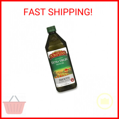 Pompeian Smooth Extra Virgin Olive Oil, First Cold Pressed, Mild and ...