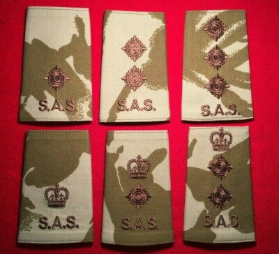 Quality Desert SAS DPM Officers Rank Slide Special Air ervice Combat ...