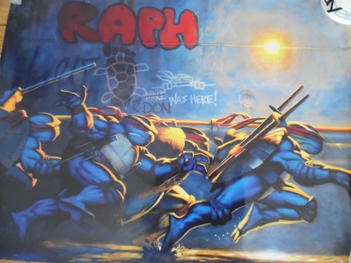 TEENAGE MUTANT NINJA TURTLES POSTER TMNT MIRAGE - RUNNING IN SEWERS ...