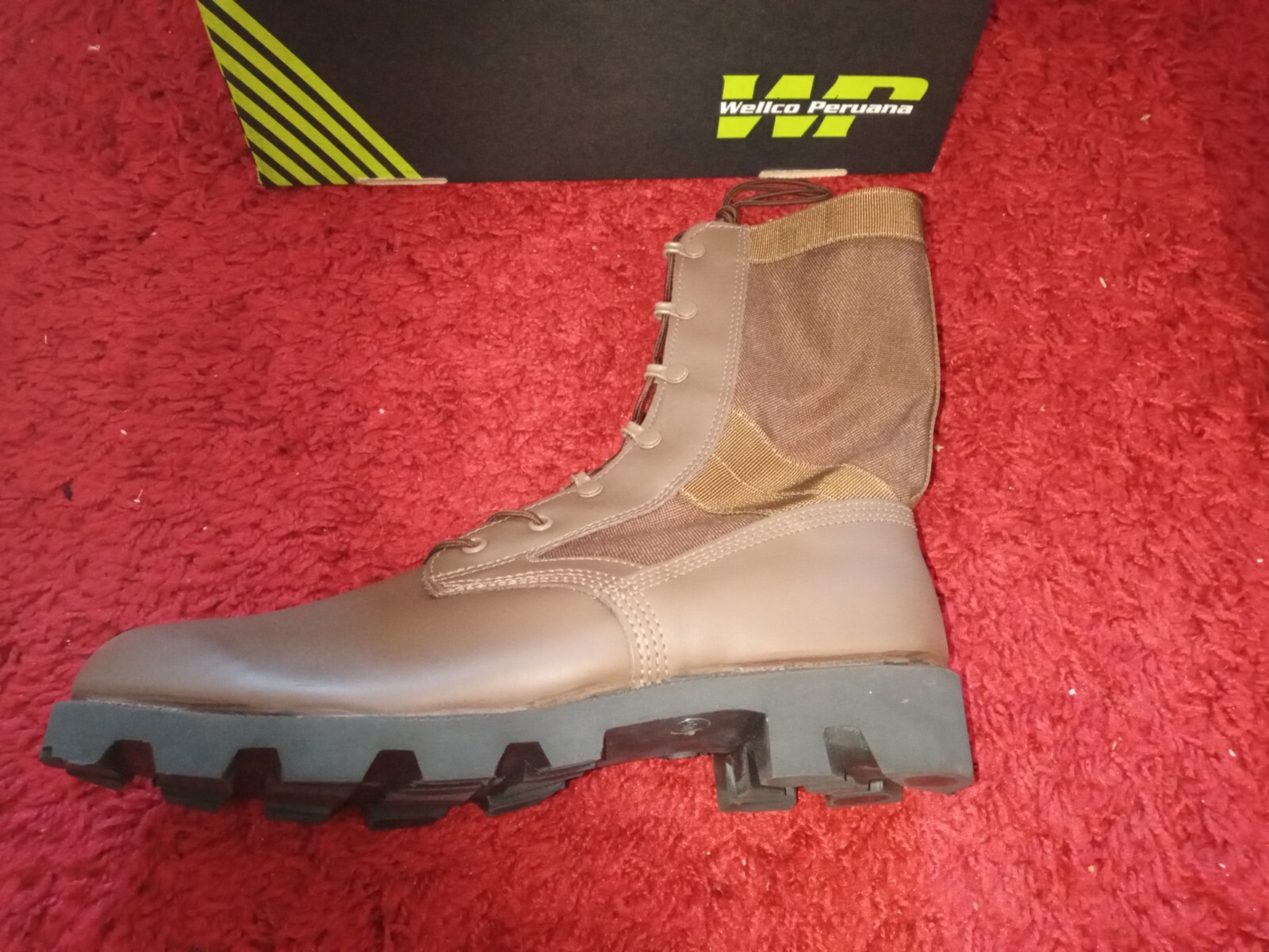 size 11M Wellco Jungle boots Hot Weather WP brown leather British Army ...