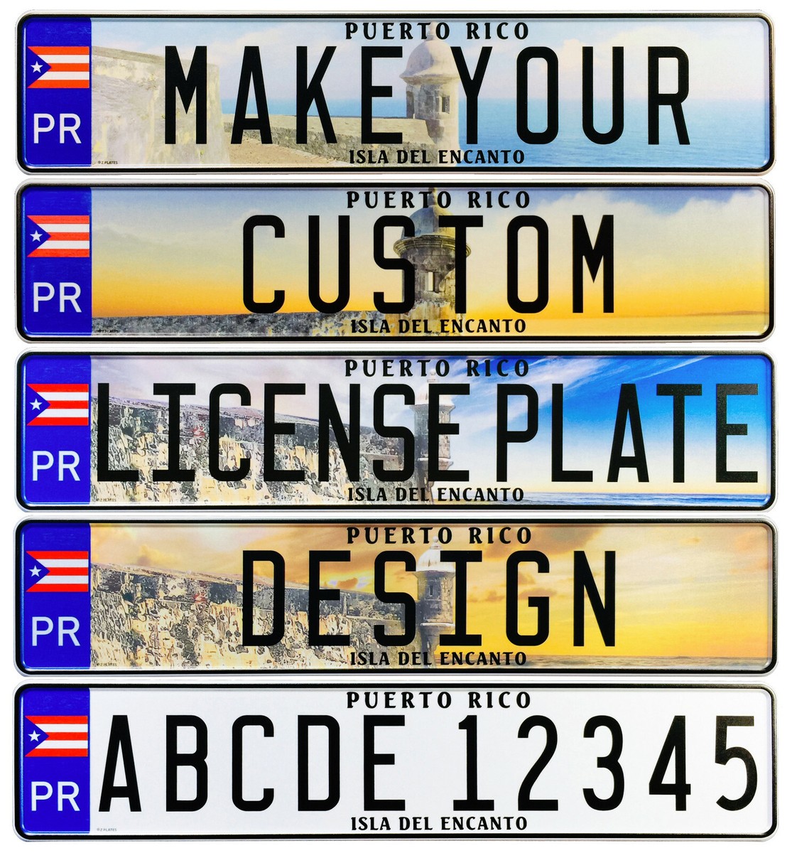Personalized License Plate Tag Puerto Rico License Plate Humacao Puerto ...