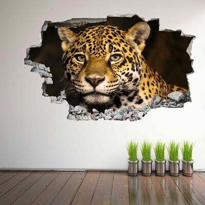 Jaguar Wild Animal Wall Art Stickers Mural Decal Kids Bedroom Home ...