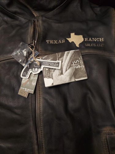 StS Ranchwear Western Jacket Mens Conceal Carry Zip LARGE NEW WITH TAGS ...