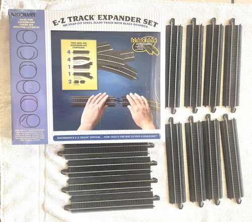 Bachmann E-Z Track Expander Set HO Snap-Fit with 12 Straight 9" Track ...
