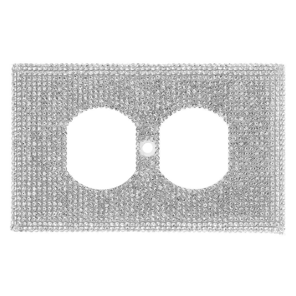 1 Set Socket Panel Shiny Socket Panel Decorative Socket Panel Plastic ...