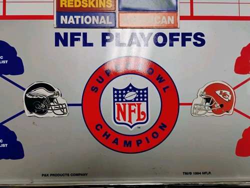 Vintage NFL Magnetic Team Standings Board 30 Helmet 1990's P&K ...