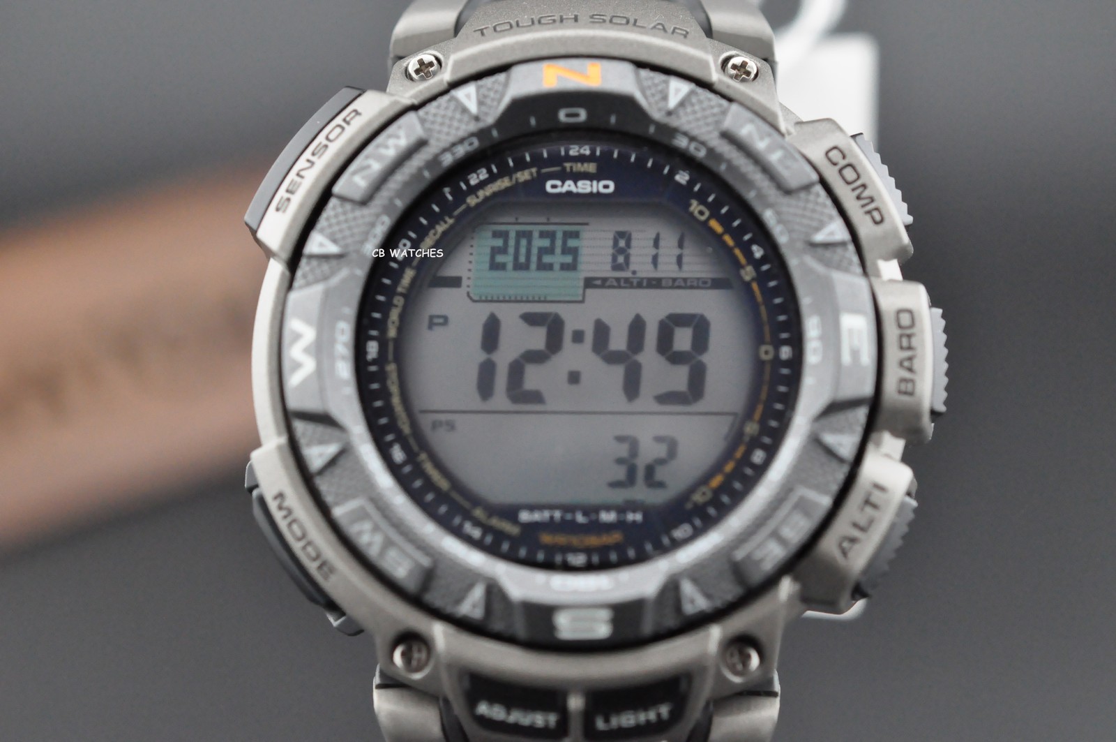 Casio Protrek Triple Sensor Solar Powered Titanium Men's Watch PRG-240T ...