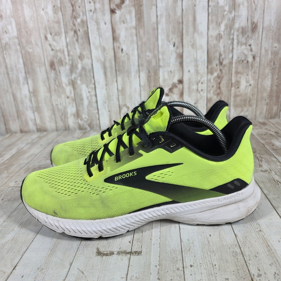 Brooks Launch 8 Mens 10.5 Running Shoes Neon Yellow Black 1103581D774 ...