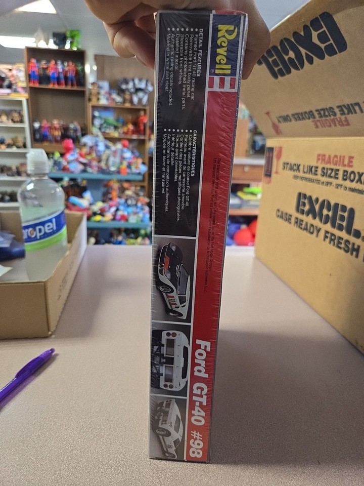 1989 1:24 REVELL model car kit #98 FORD GT-40 racing car #7131 NIB | eBay