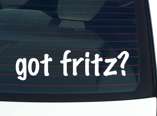 got fritz? CAR DECAL BUMPER STICKER VINYL FUNNY LAST NAME WINDOW PRIDE ...