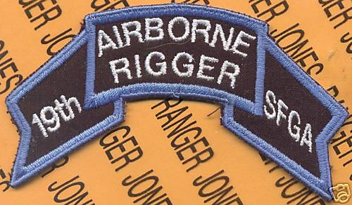 19th Special Forces Airborne Rigger SFGA scroll patch | eBay
