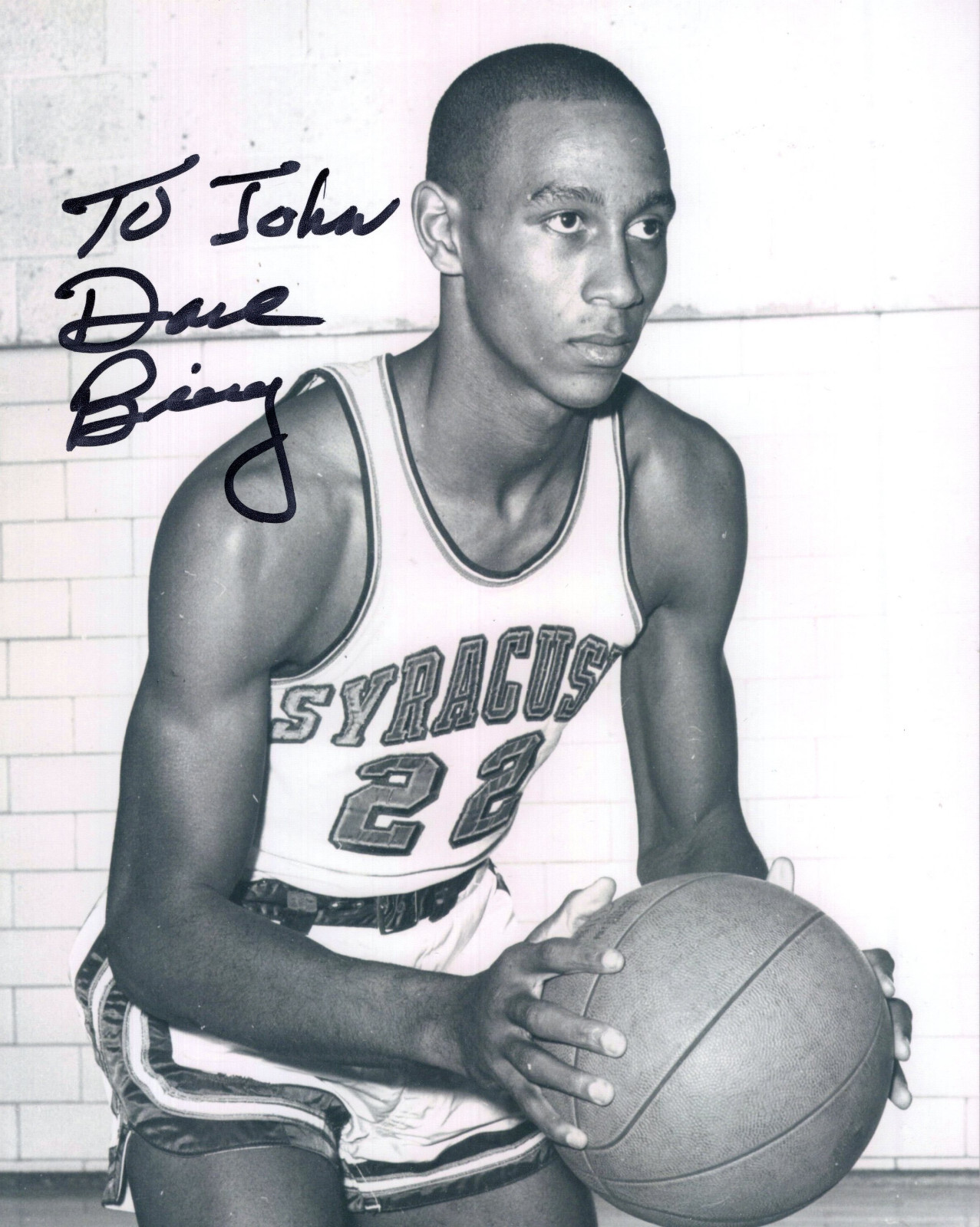 DAVE BING HAND SIGNED 8x10 PHOTO+COA DETROIT PISTONS HOF TO JOHN | eBay