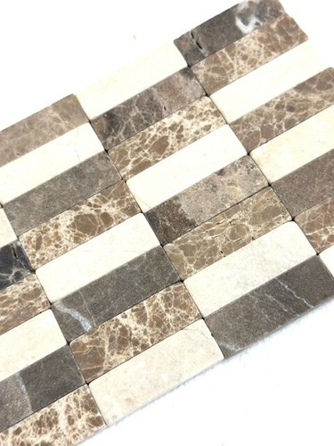 Peel & Stick Marble Mosaic BS-ST04-B Case-20 Sheets Kitchen/Bath/Camper ...
