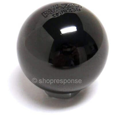 RAZO RA113 Shift Knob Black Chrome Aluminum Round/Ball Type 230g ...