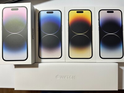 Apple Original Retail Empty Boxes for NEW iPhone 14 Pro and Watch ...