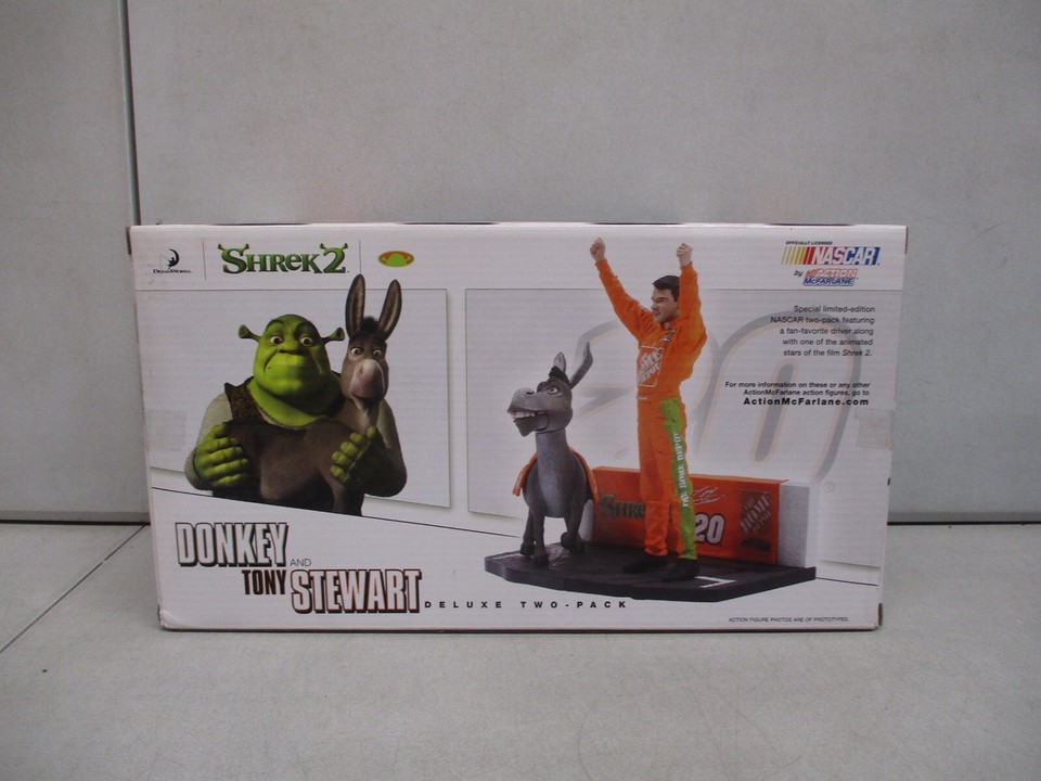 2004 McFarlane Tony Stewart and Donkey Shrek 2 Deluxe 2 Pack | eBay