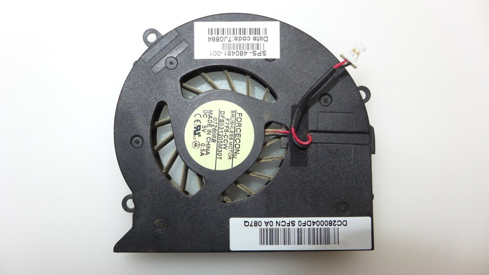 GENUINE HP PAVILION DV7 1000 1000EF CPU COOLING FAN 480 481-001 ...