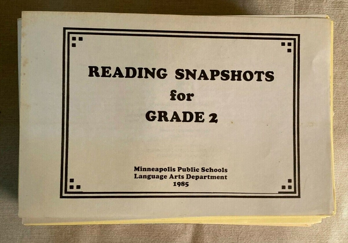 READING SNAPSHOTS FOR GRADE 2, MINNEAPOLIS PUBLIC SCHOOL LANGUAGE ARTS ...