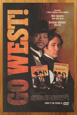 1999 Wild Wild West DVD/VHS Vintage Print Ad/Poster Will Smith Movie ...
