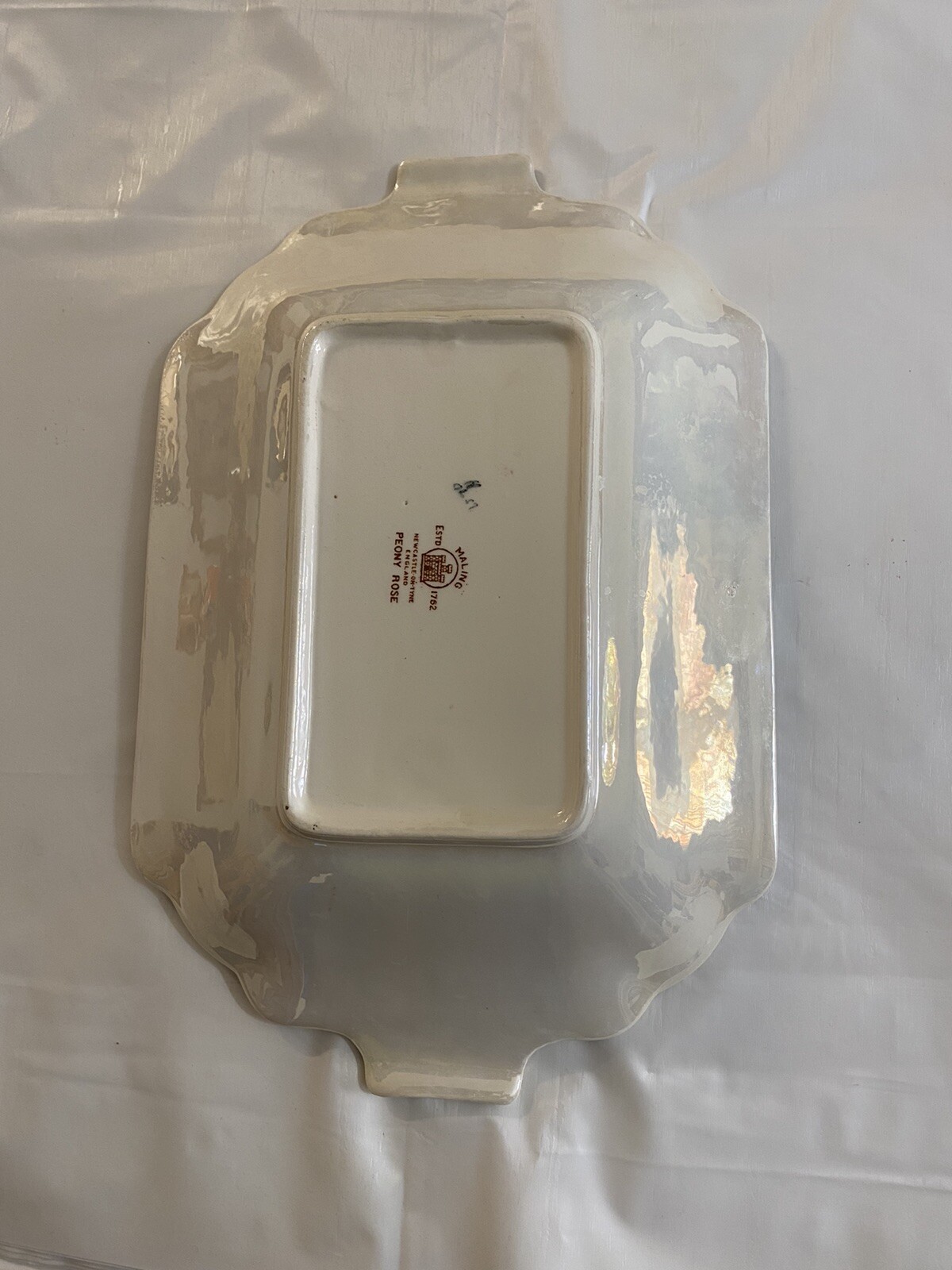 Vintage Maling 1762 Newcastle On Tyne Peony Rose Plate | eBay UK