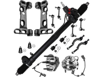 Front and Rear Steering Rack Wheel Hub Control Arm Kit fits Bravada ...