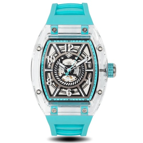 Ralph Christian Ghost Automatic Mens Luxury Watch RM Skeleton Aqua Blue ...