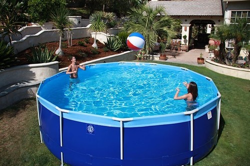 Splash A Round Above Ground Vinyl Swimming Pool 16 Ft Round x 52 ...