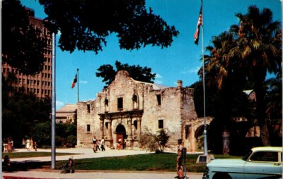 Postcard Side View The Alamo San Antonio Texas | eBay