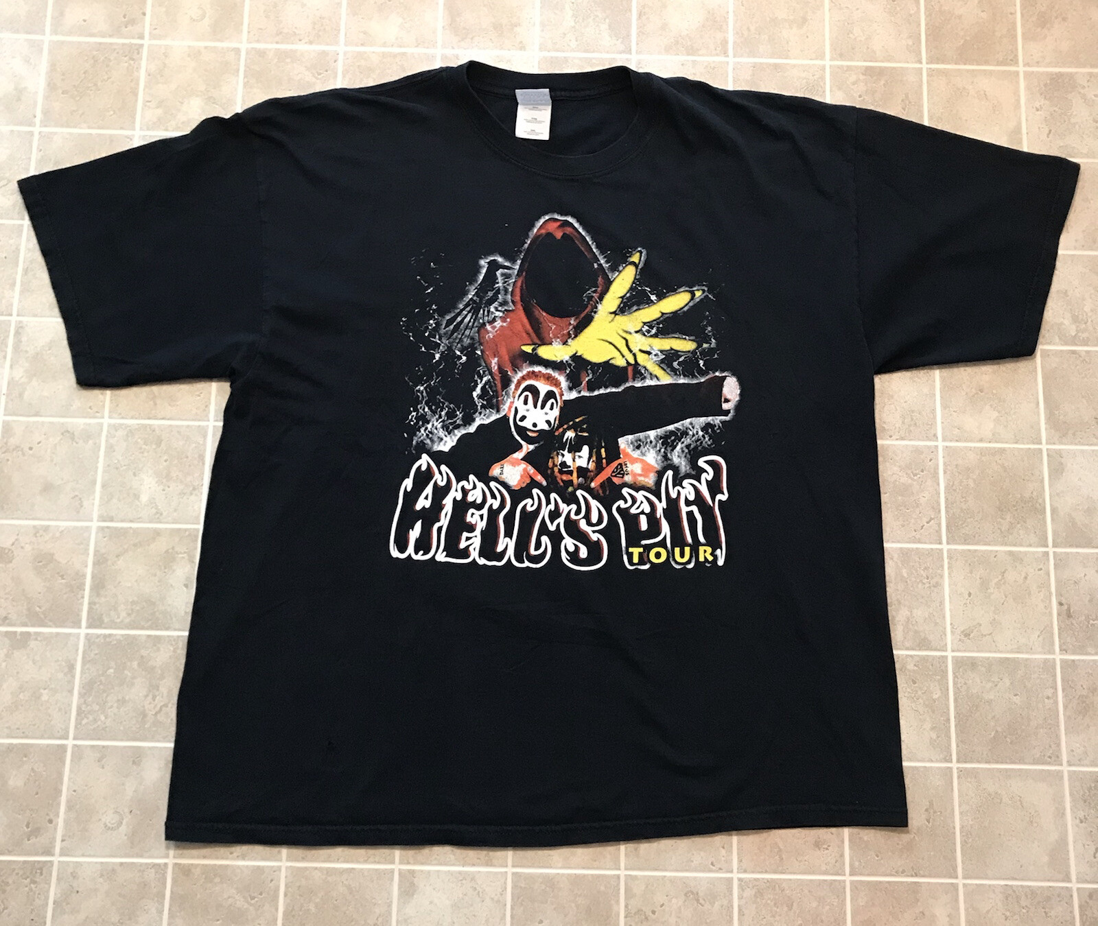 Vintage 2004 ICP Insane Clown Posse Hell's Pit Tour Double Sided Tee ...