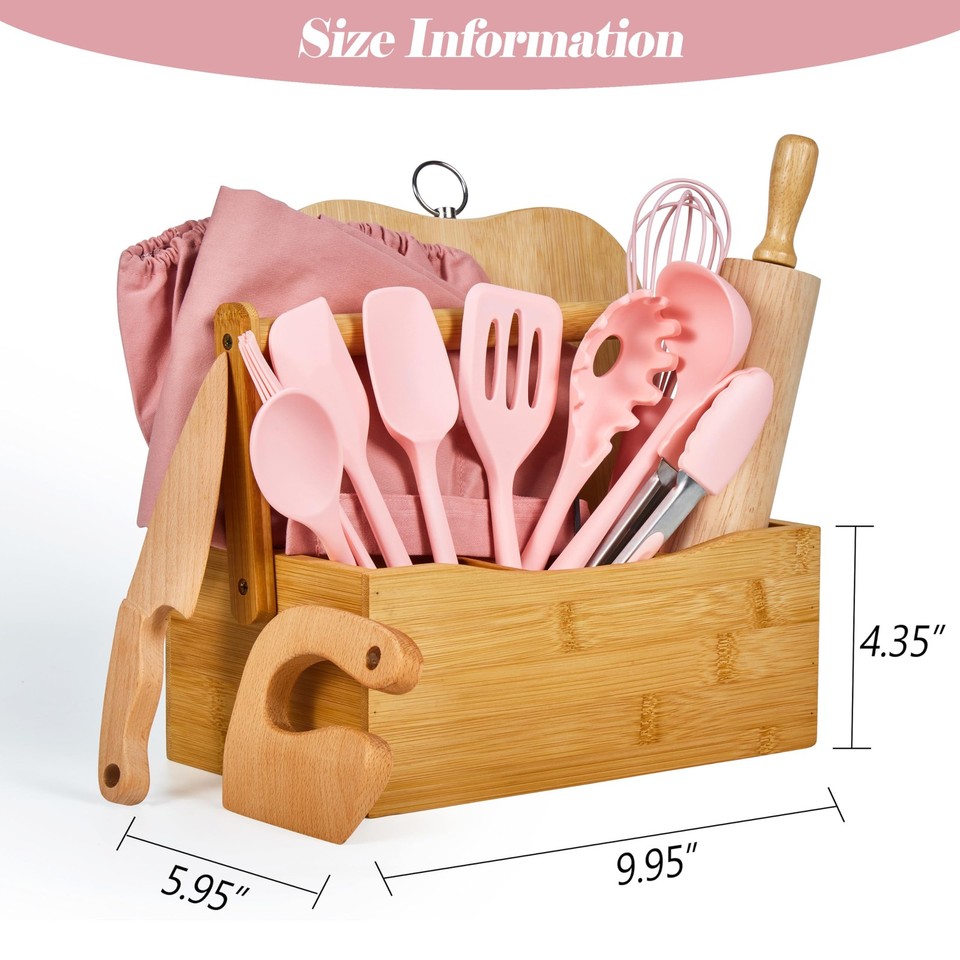 Kids Cooking & Baking Sets Real Little Chef Cooking Utensils Kitchen ...