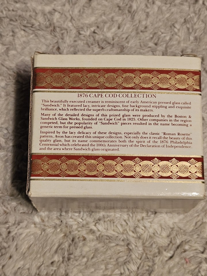 Vintage Avon Cape Cod Gothic Vampire Ruby Red Creamer NEW IN BOX NO ...
