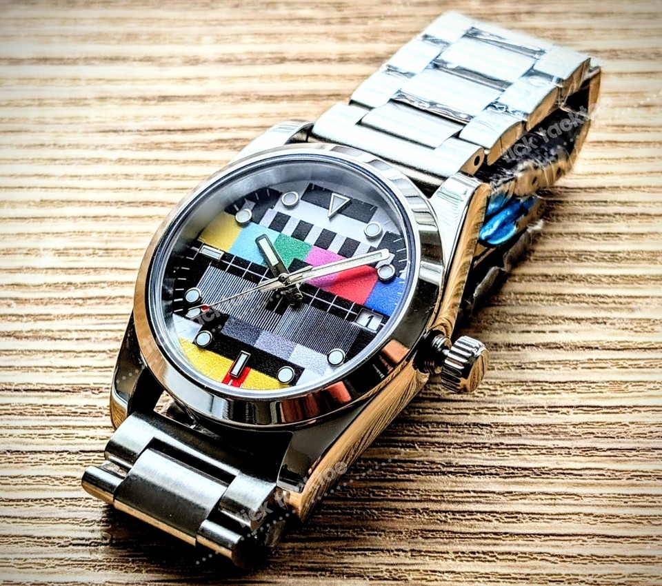 Full Automatic Fabulous Retro TV Dress Watch NH35A Mod 36mm Sapphire ...