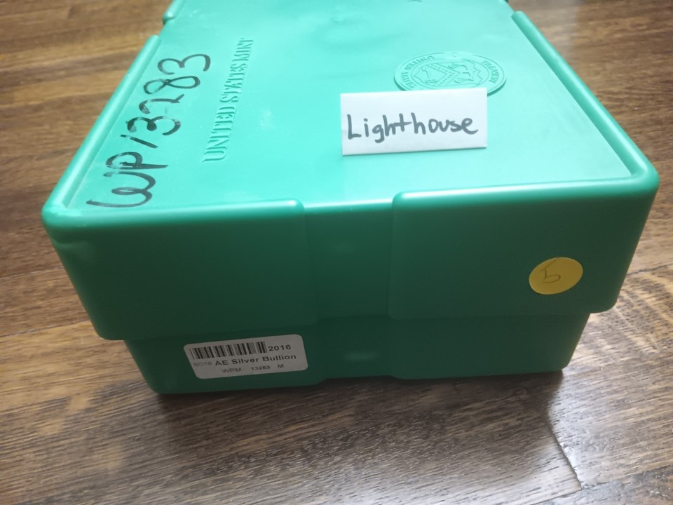 US Mint Green American Silver Eagle Coin Empty Monster Box with Trays ...