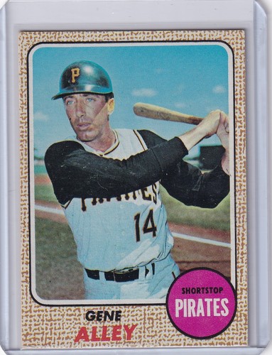 1968 Topps Baseball #53 Gene Alley - Pittsburgh Pirates | eBay