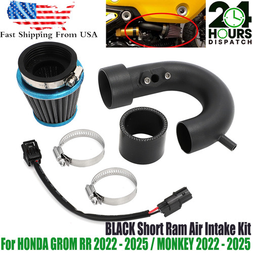Short Ram Air Intake For 2022-2025 HONDA GROM RR, For 2022-2025 HONDA ...