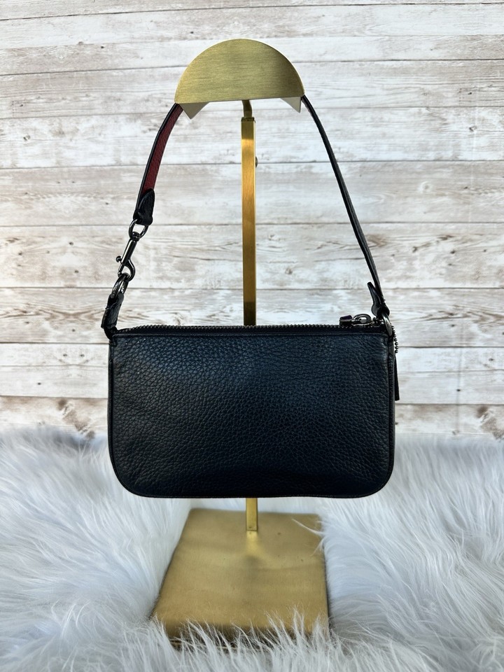 Coach Nolita Rainbow Horse Carriage Pouch Wristlet Black Leather C6902 ...