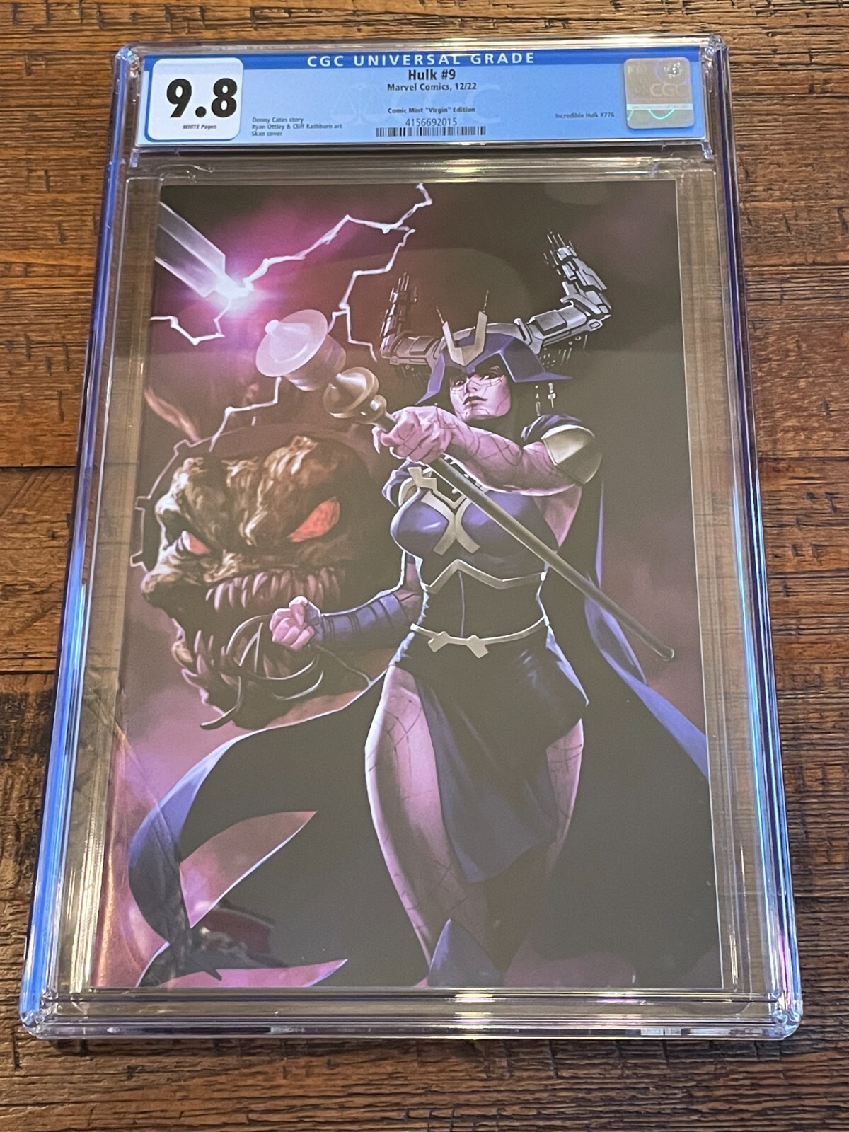 HULK 9 CGC 9.8 SKAN NYCC "VIRGIN" EXCL VARIANT FIRST MONOLITH SOLD OUT ...
