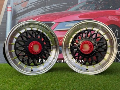 4x15" 4x100/5x100 Porsche Mesh Mags Style Black Wheels: Fit For Honda ...