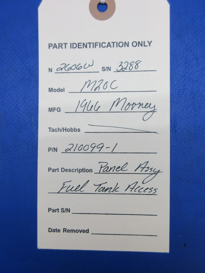 Mooney M20 / M20C Panel Assy Fuel Tank Access P/N 210099-1 (1023-939 ...