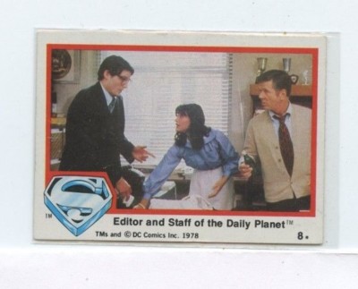 1978 Topps Superman The Movie #8 Editor and Staff of the Daily Planet ...