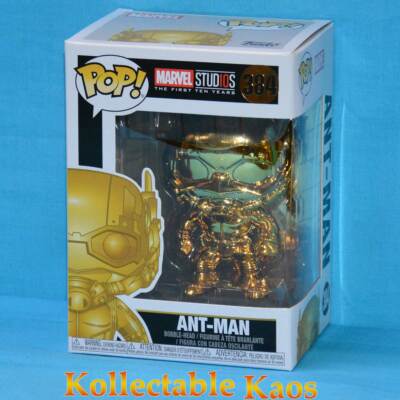 Marvel 10th Ann - Ant-Man Gold Chrome Pop! Vinyl Figure #384 | eBay ...