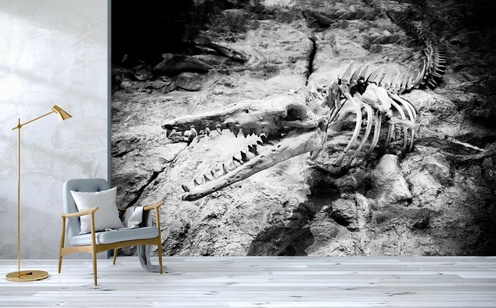 3D Dinosaur Bones ZHUA7736 Wallpaper Wall Murals Removable Self ...