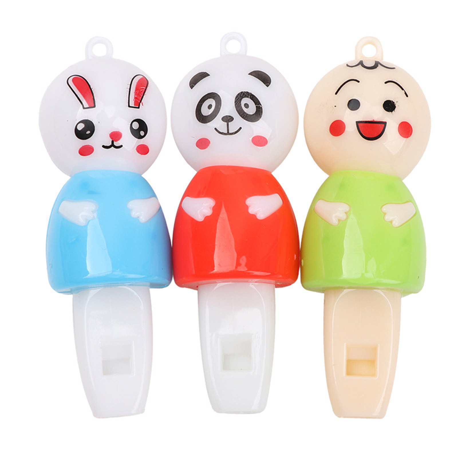 10pcs/set Glow Whistle Funny Children Toys Cute Rabbit Animal Led ...