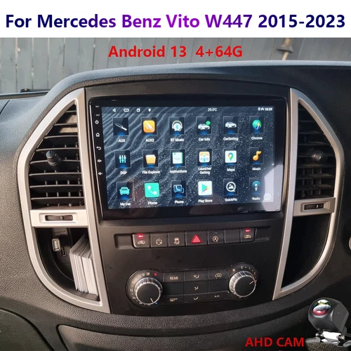 Wireless Carplay 4-64G Android For Mercedes Benz Vito W447 Car Stereo ...
