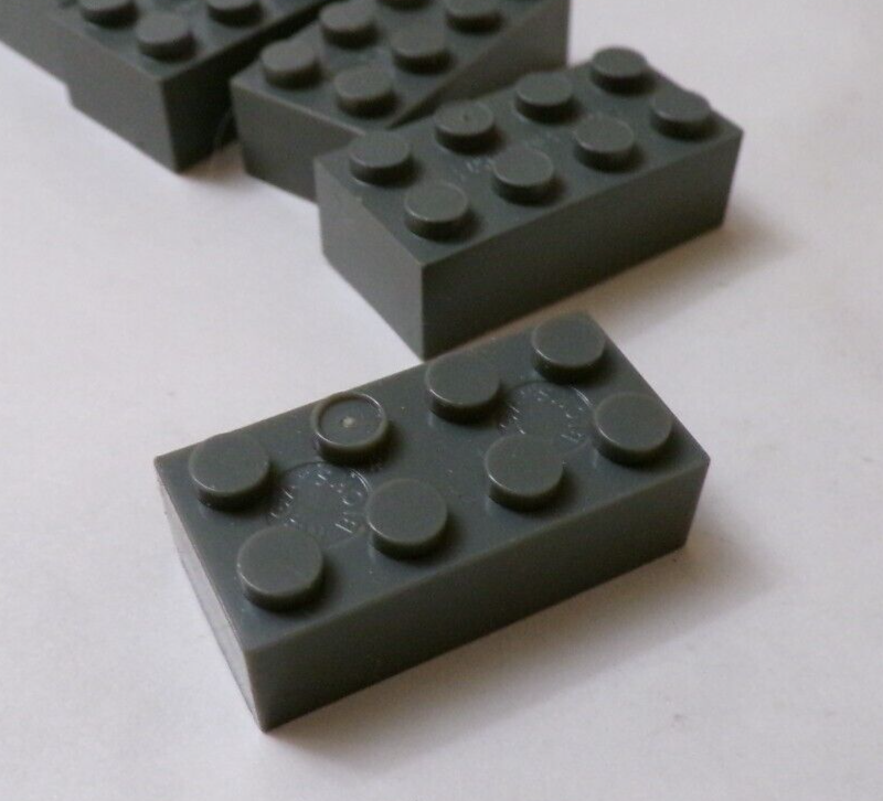 Mega Bloks x5 Dark Gray 2x4 Bricks (021-47) | eBay