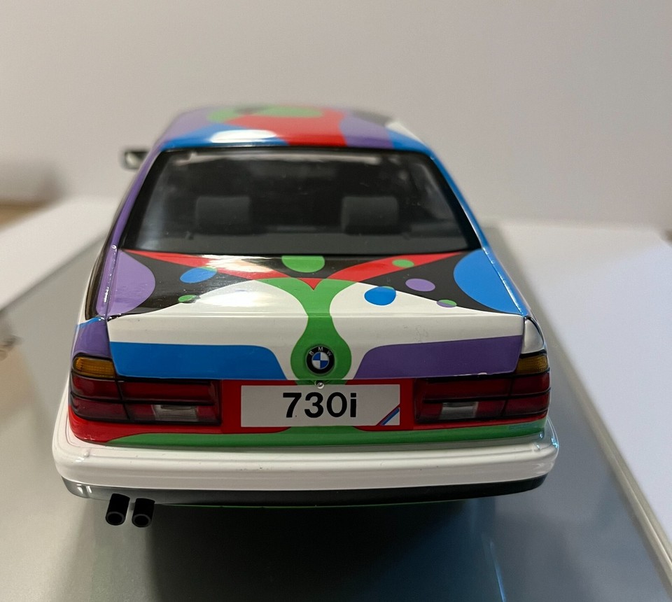 BMW art car die cast model, great condition, artist: CÉSAR MANRIQUE | eBay