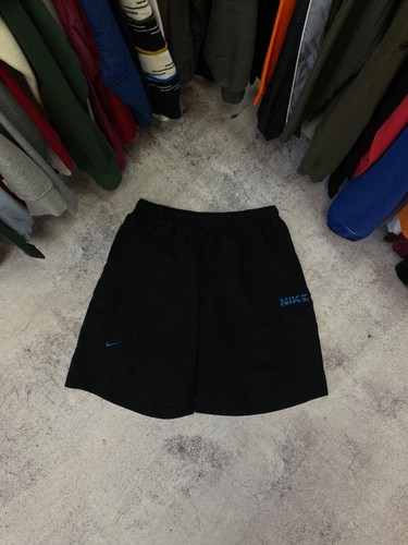 Vintage Nike Shorts Mens L Black Classic Swoosh | eBay