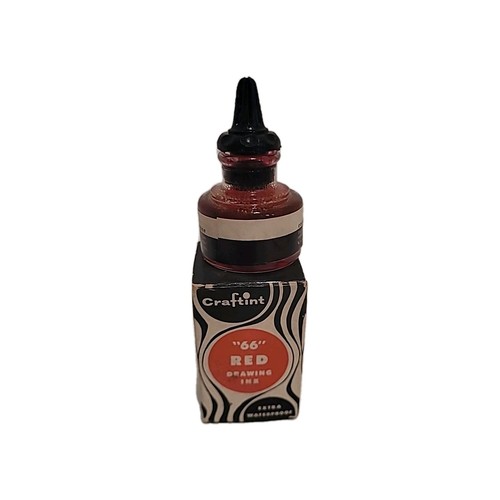 Craftint "66" Red Drawing Ink With Box | eBay